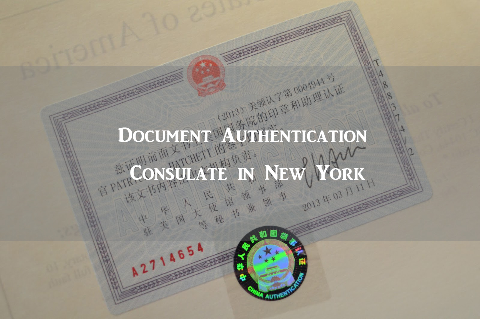 Document Authentication: Document Authentication Consulate in Chicago ...