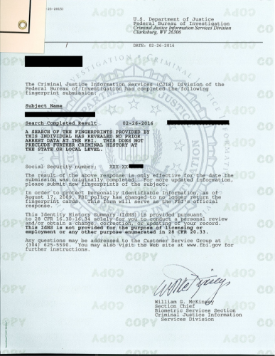 FBI无犯罪记录申请与领事馆三级认证 FBI apply and certification，中国领事服务中心