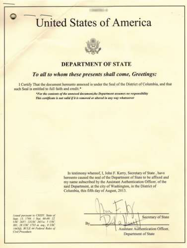 FBI无犯罪记录申请与领事馆三级认证 FBI apply and certification，中国领事服务中心